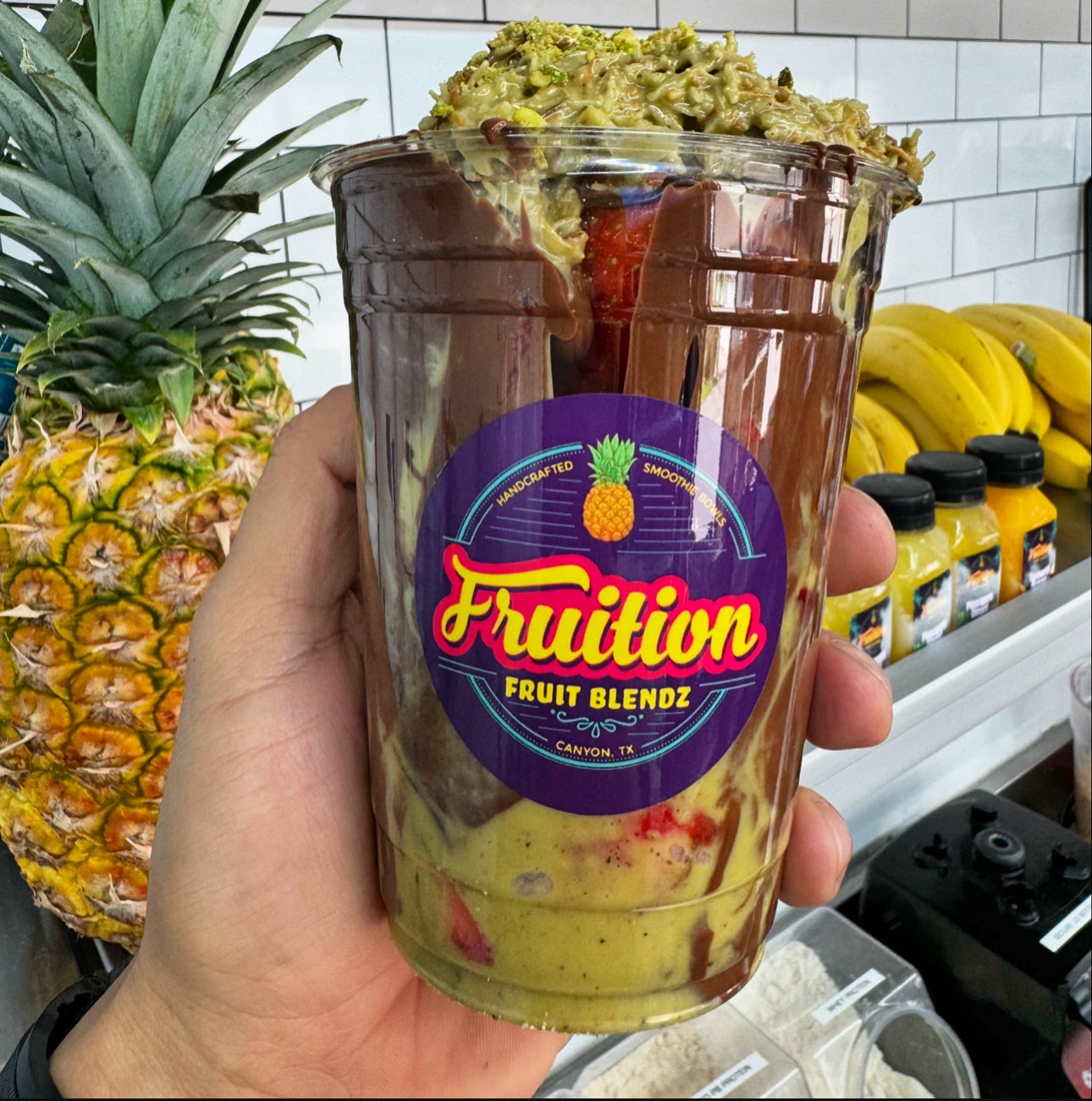 Dubai Chocolate Strawberry Cup | Fruition Fruit Blendz